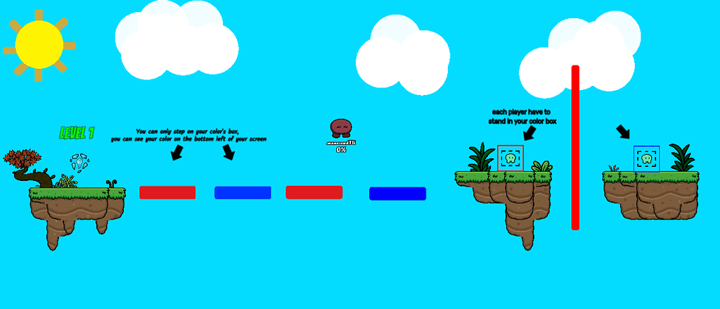 Thumbnail request (Red and Blue) - Art - Gimkit Creative