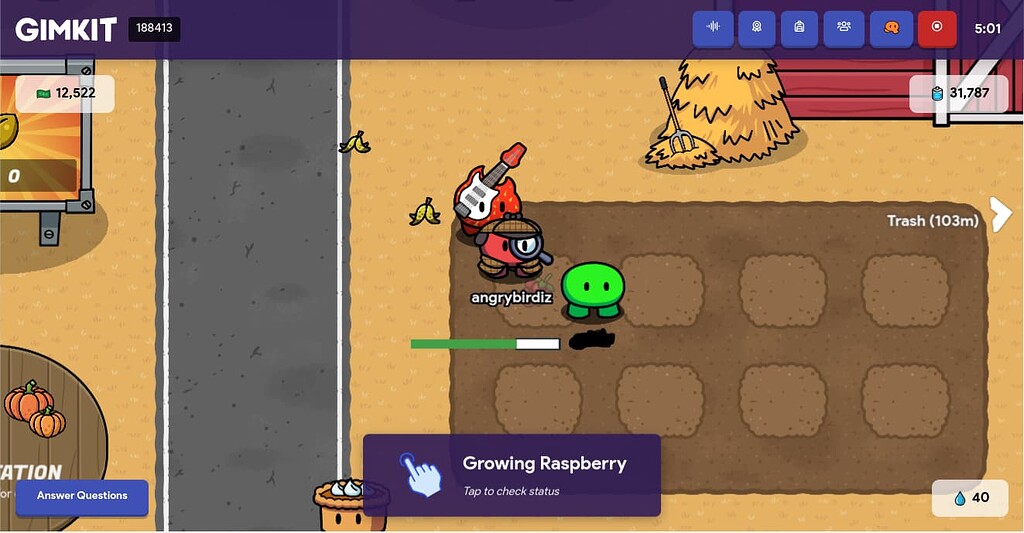 Farmchain crop progress bar glitched? - Bugs - Gimkit Creative