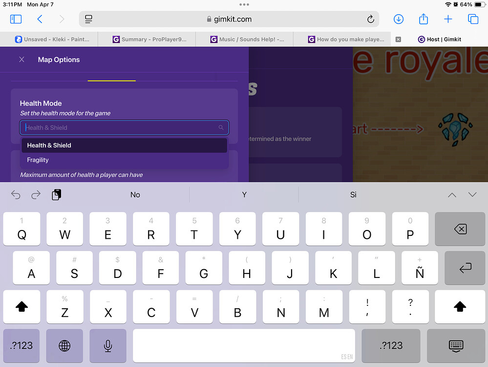 How do you make players have fragility? New to gimkit - Help - Gimkit Creative