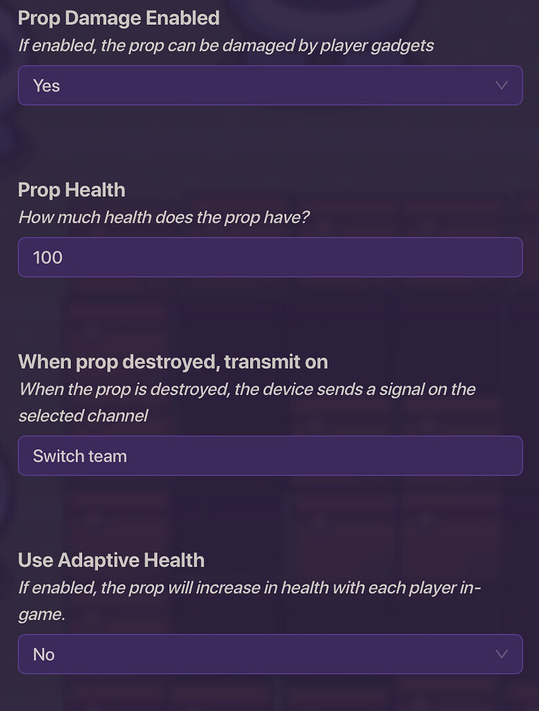 Prop damage wont work - Help - Gimkit Creative
