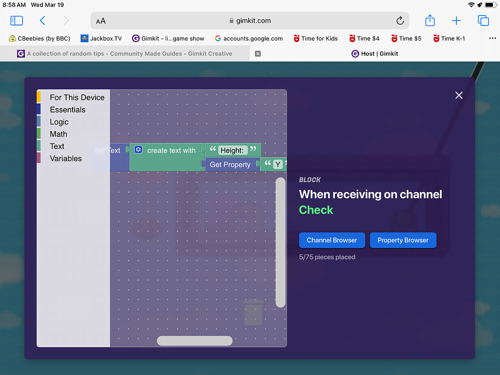A collection of random tips - Community Made Guides - Gimkit Creative