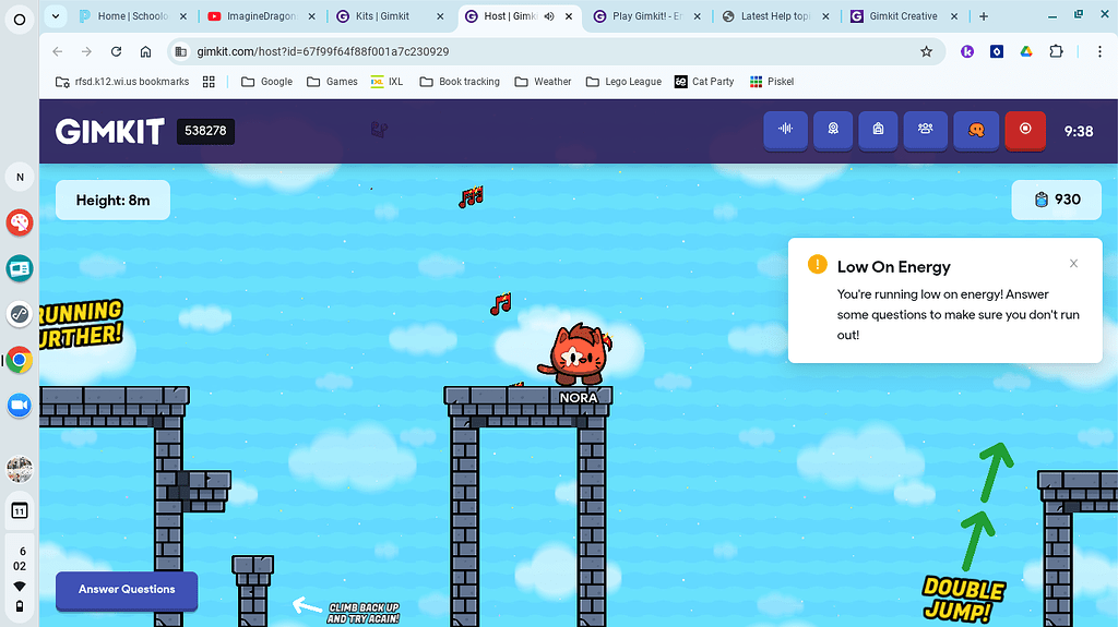How do you make a warning on the side of the screen like in don't look ...