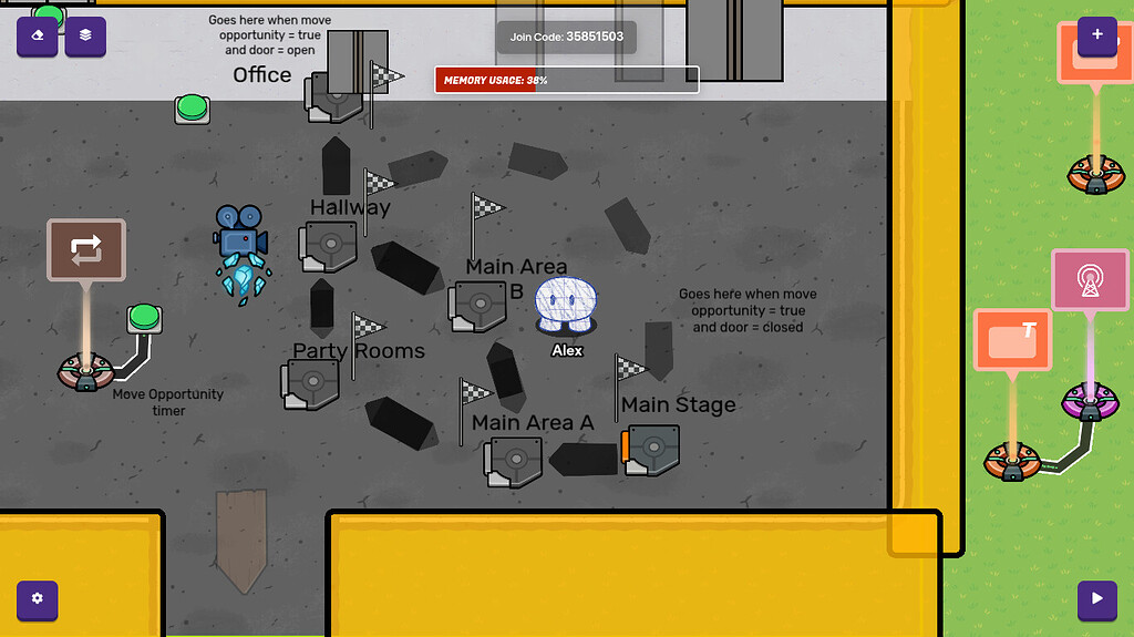 Sentry Wandering System (Fnaf inspired movement system) - Help - Gimkit ...