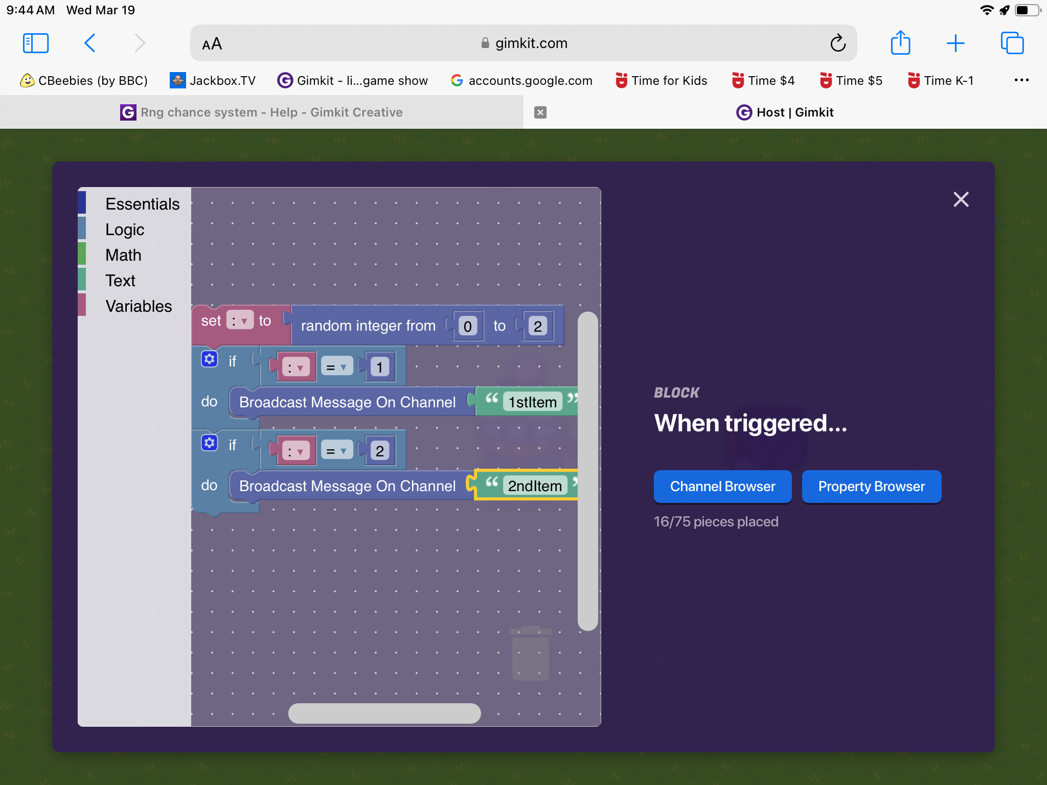 Rng chance system - Help - Gimkit Creative