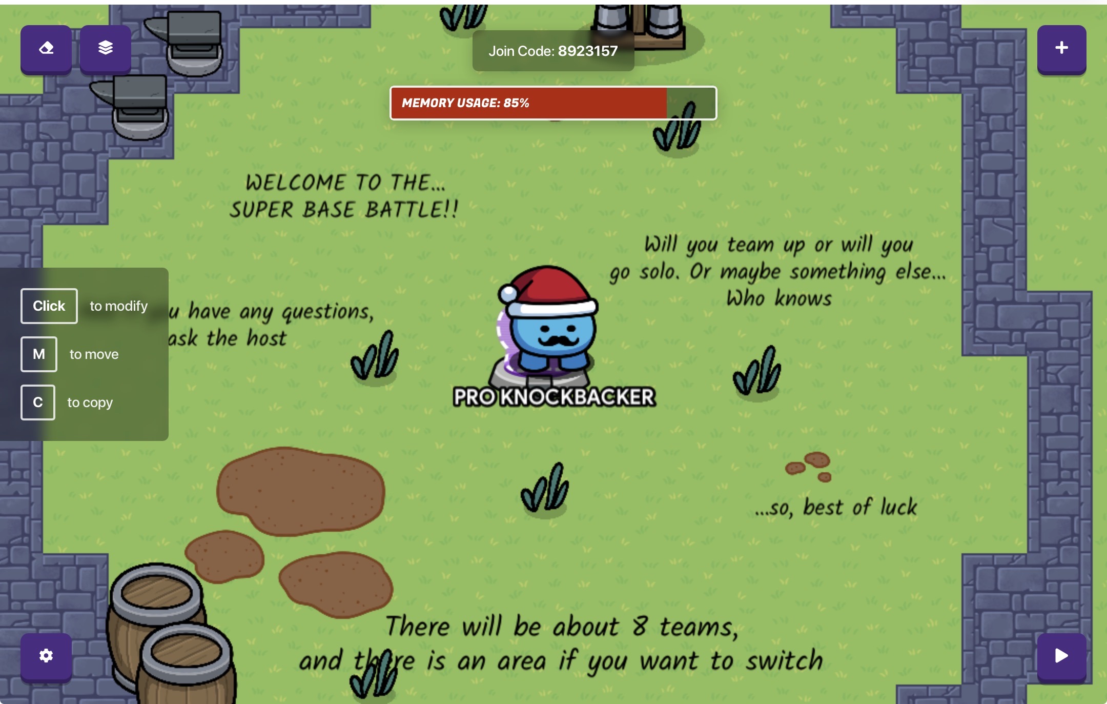 I need help improving my battle arena map - Help - Gimkit Creative