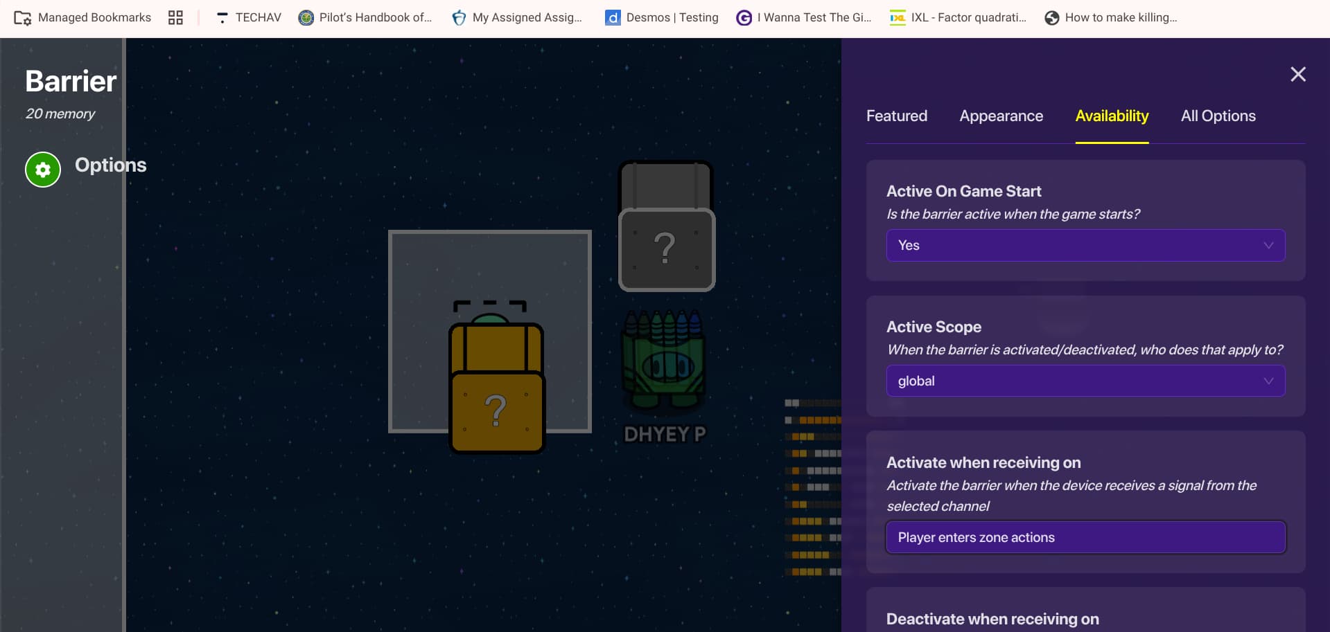 I need help with lucky blocks - Help - Gimkit Creative