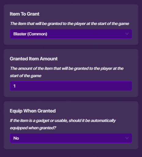 How can someone spawn with a blaster? - Help - Gimkit Creative