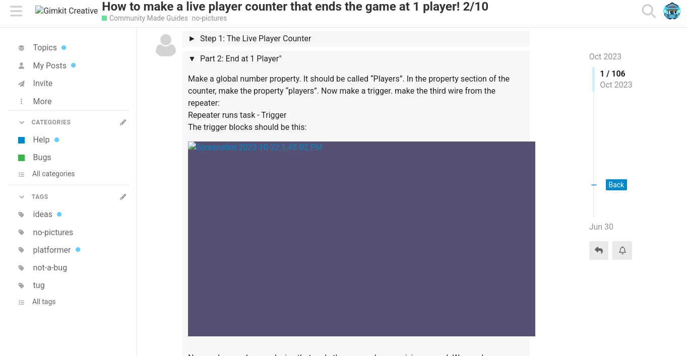 What is the block coding for this image - Help - Gimkit Creative