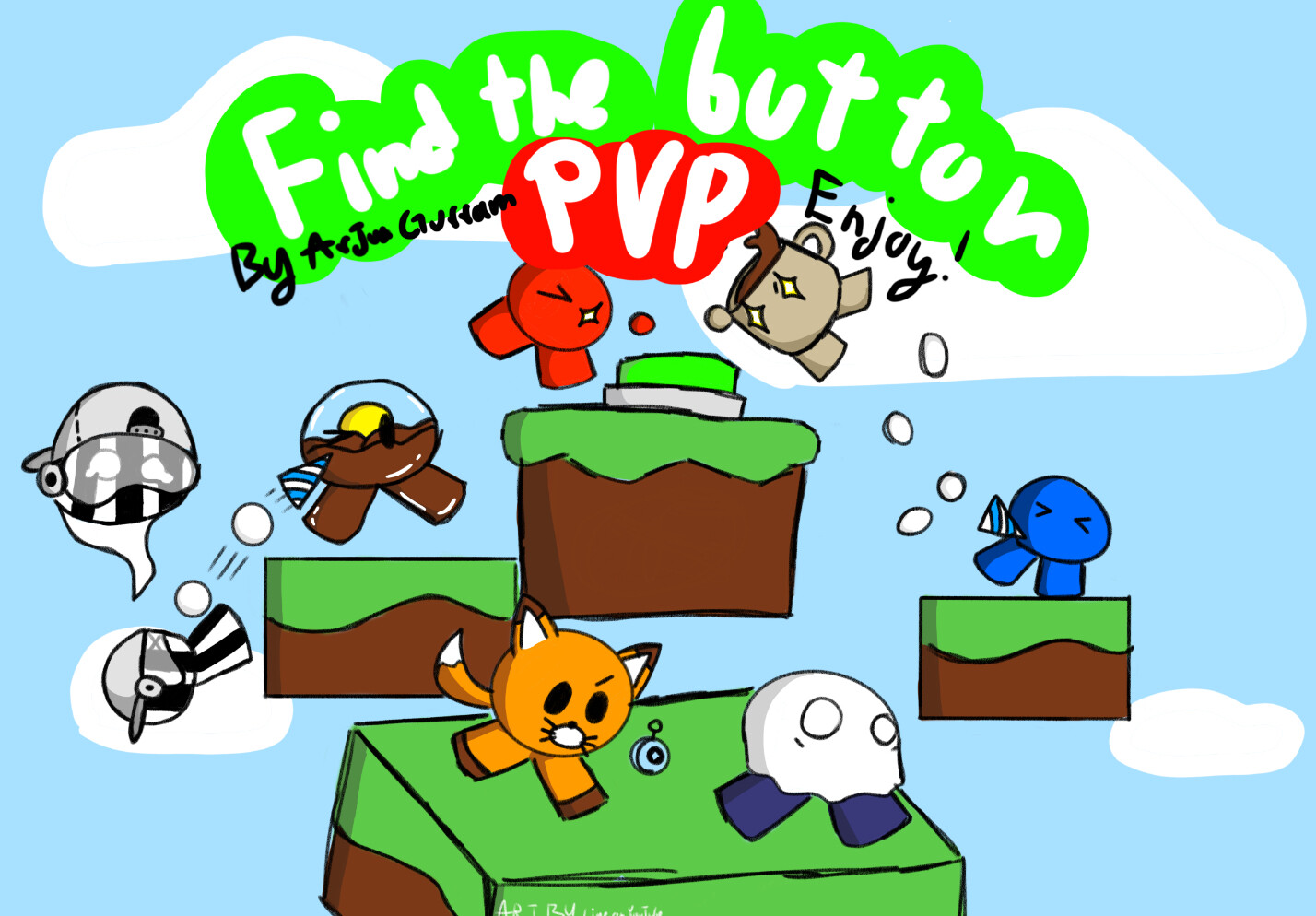Find the Button PvP! Thumbnail - Art - Gimkit Creative