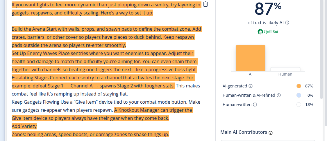 AI gen inaccurate guide - Community Made Guides - Gimkit Creative