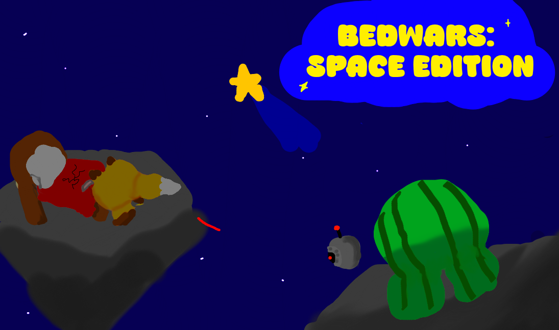 Space bedwars thumbnail Request - Art - Gimkit Creative